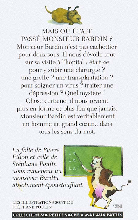PIERRE FILION - Le Retour de monsieur Bardin - Livres Québécois ...