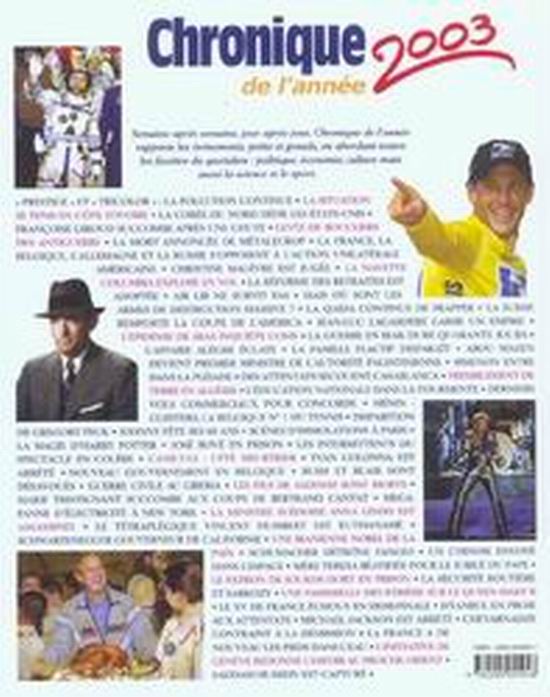 COLLECTIF - Chronique de l'année 2003 - Politique - LIVRES - Renaud ...