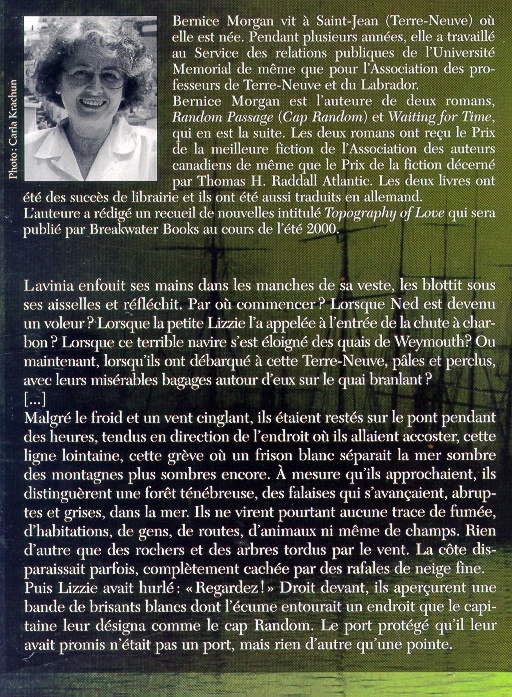 BERNICE MORGAN - Cap Random - Romans québécois et canadiens - LIVRES ...