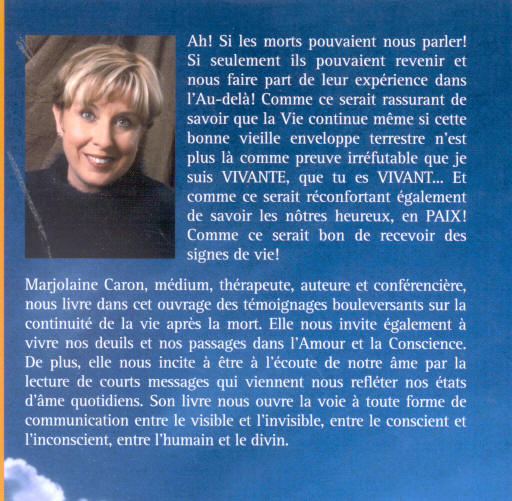 MARJOLAINE CARON - Je vous donne signe de vie - Spiritualité & Religion ...