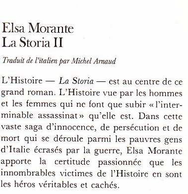 ELSA MORANTE - La Storia T.01 - Romans étrangers - LIVRES - Renaud-Bray ...